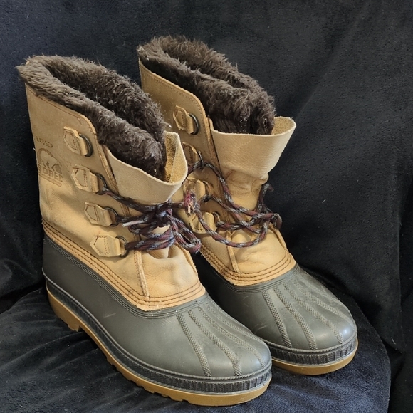 Sorel | Shoes | Sorel Brown And Green Winter Boots | Poshmark